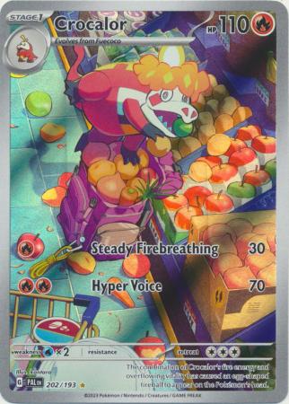 Crocalor Illustration Rare - 202/193 - Paldea Evolved – The Colosseum